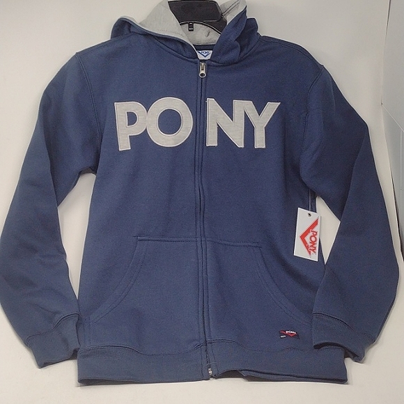 Pony | Shirts & Tops | Pony Boys Full Zip Logo Hoodie | Poshmark